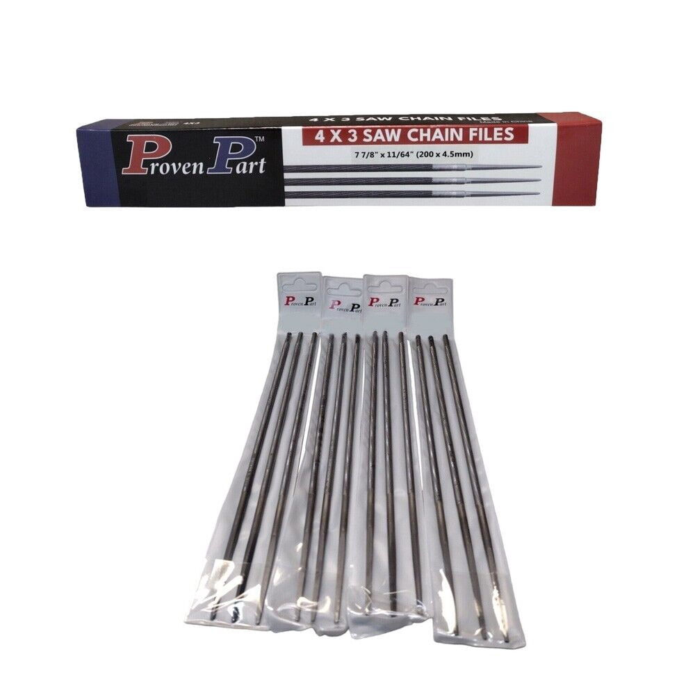1 Pack / 12PCS 4.5mm 11/64" Sharpeners Chainsaw Saw Chain Files ...