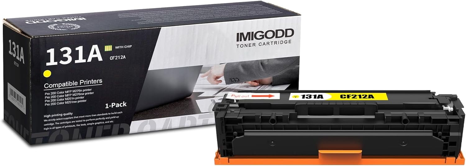 1-Pack 131A Toner Replacement for HP 131A | CF212A Yellow Toner ...