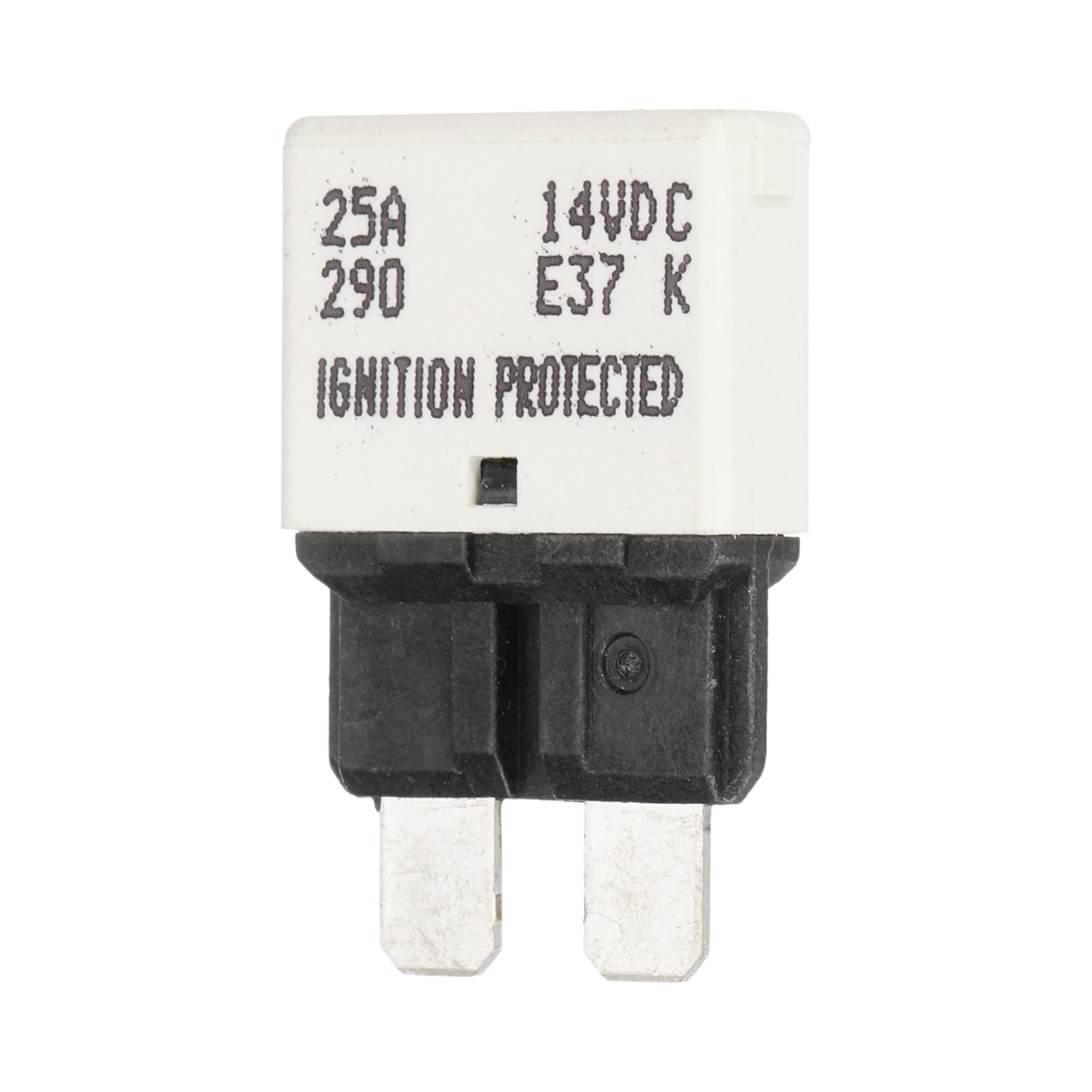 1 Pack 14V DC 25A White ATC/ATO Automatic Mini Resettable Fuse for Car ...