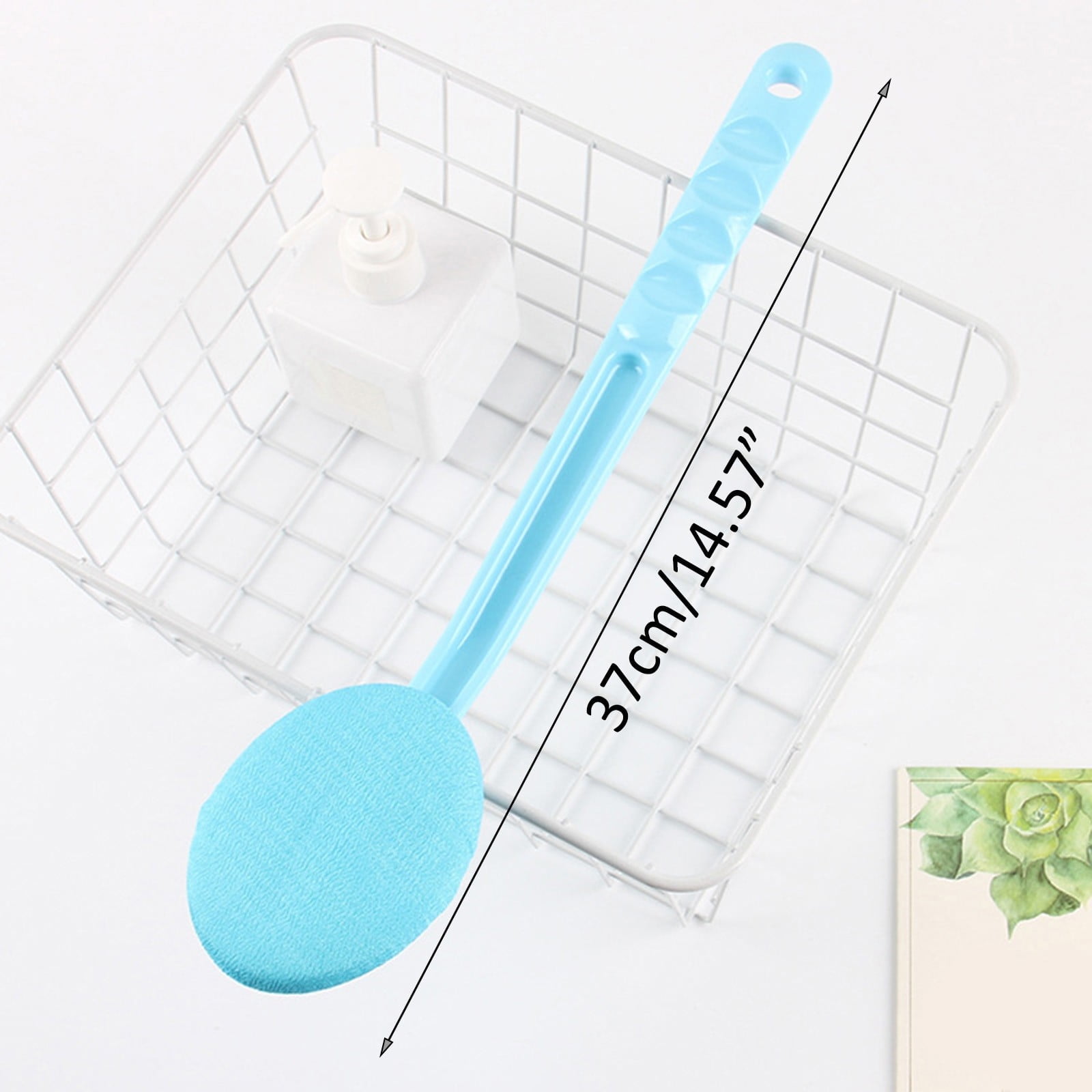 1 Pack 15 Inch Easy Lotion Applicator, Back Rubs Massager Bath Brush ...