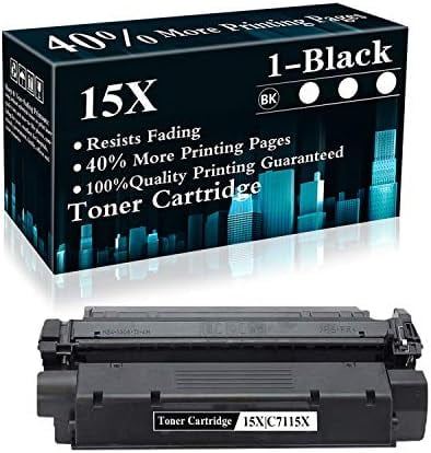 1 Pack 15X | C7115X Black Compatible Toner Cartridge Replacement for HP ...