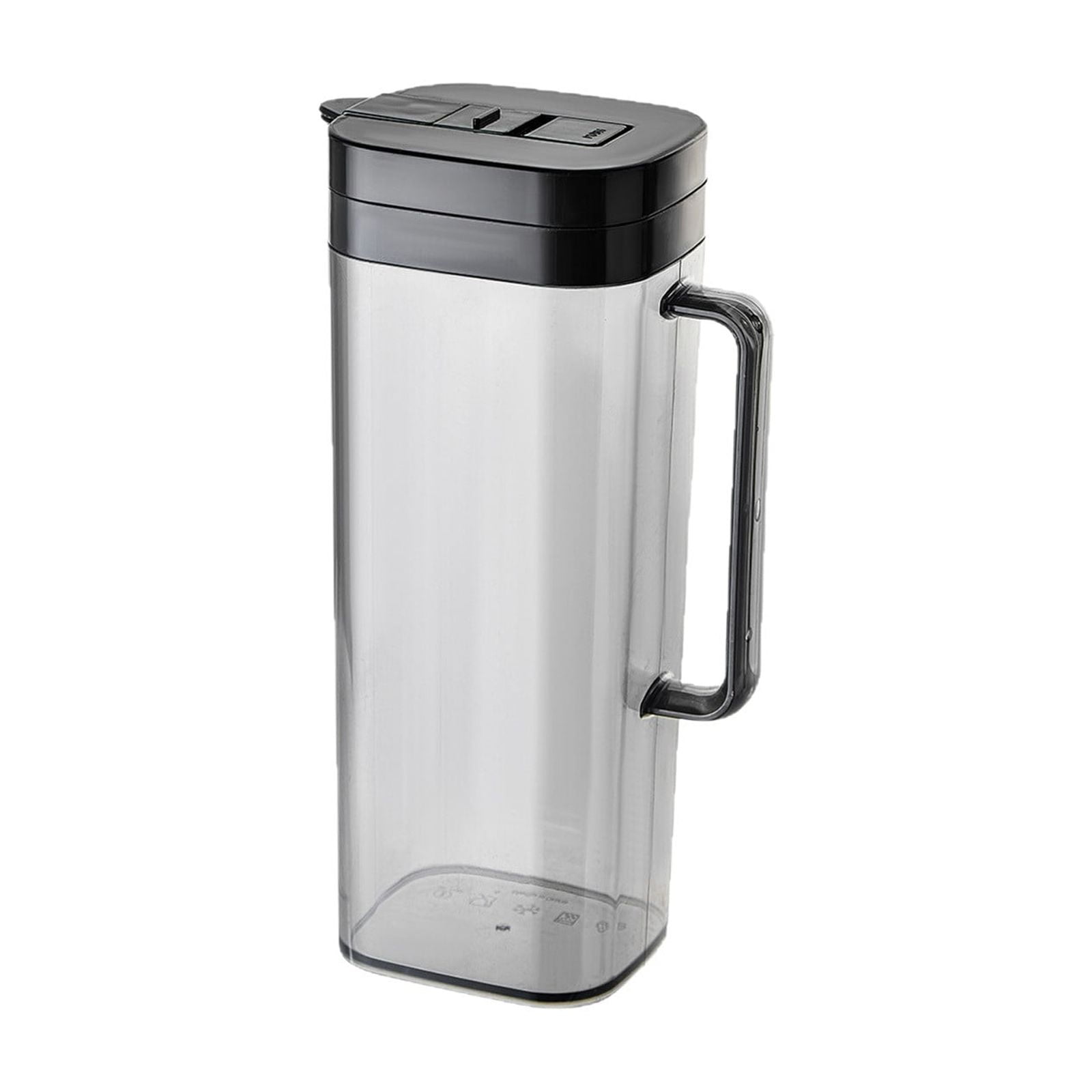1 Pack 2 Liters/68 oz Plastic Square Pitcher with Lid & Handle for ...