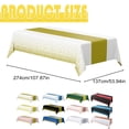 1 Pack 2 in 1 Disposable Plastic Tablecloths 54" x 108", Kitchen Table ...