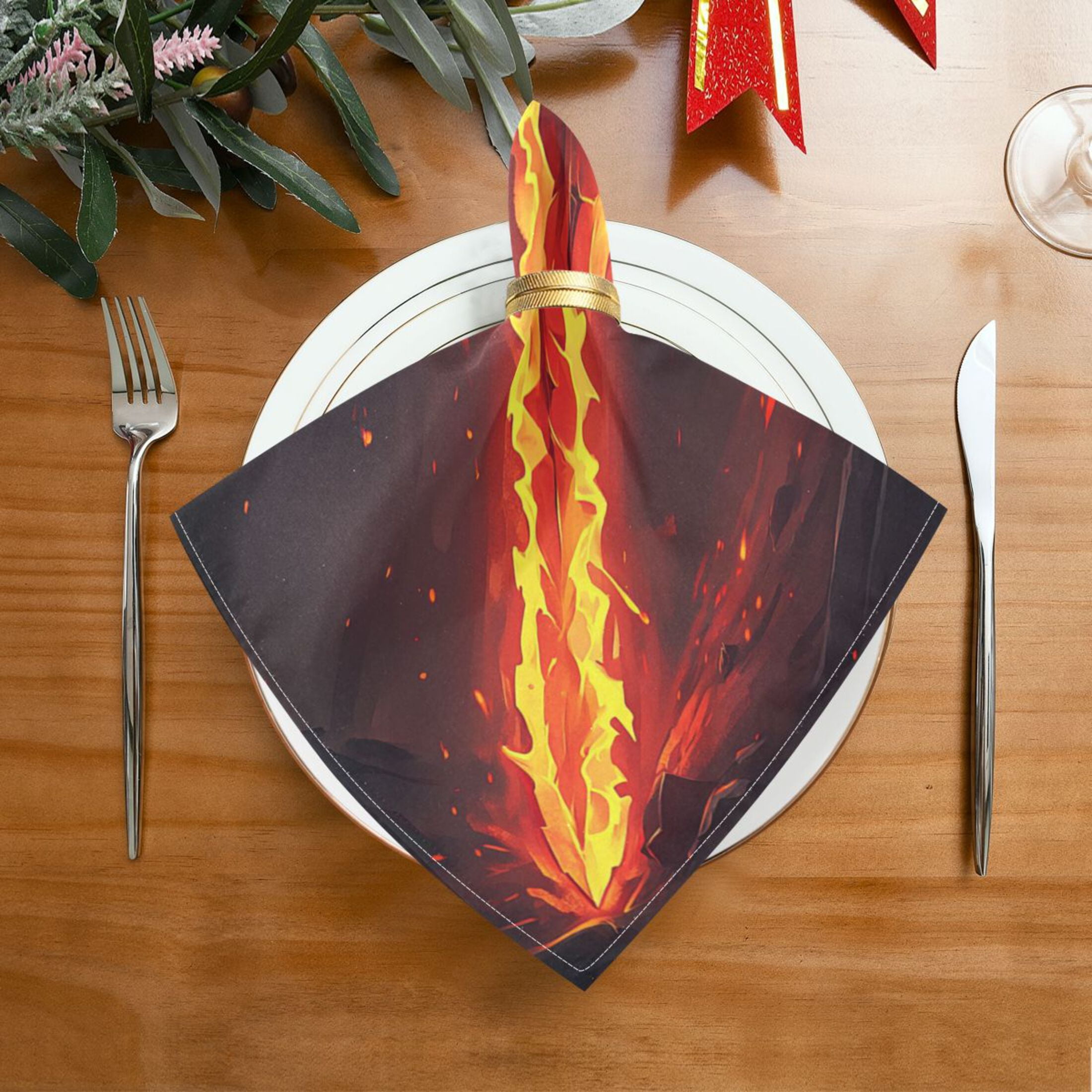 1 Pack 20'' x20" Satin Table Napkins Dinner Napkins for wedding Party ...