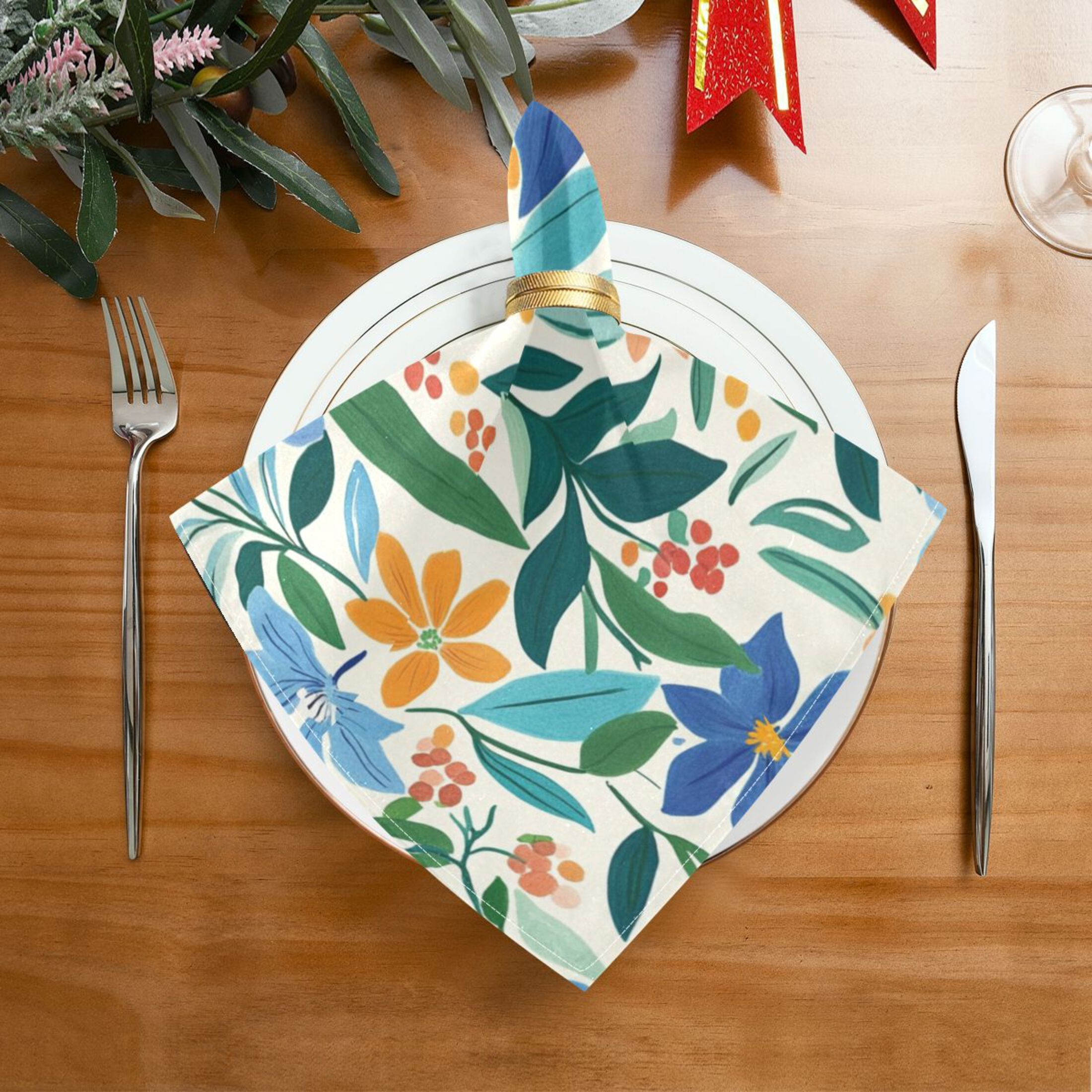 1 Pack 20'' x20" Satin Table Napkins Dinner Napkins for wedding Party ...