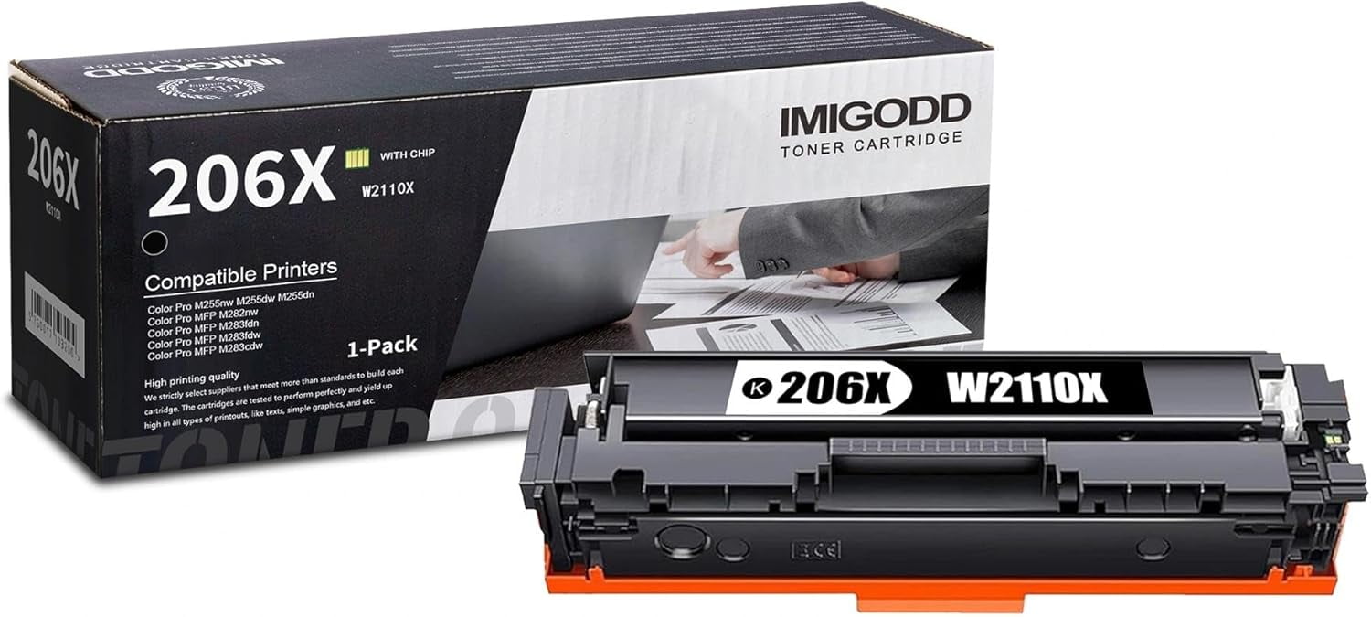 1-Pack 206X Toner Replacement for HP 206X | W2110X Black Toner ...