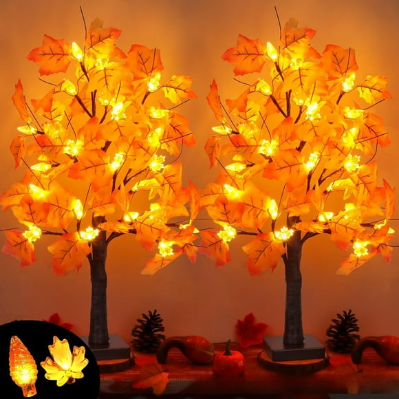 Lighted Fall Tree