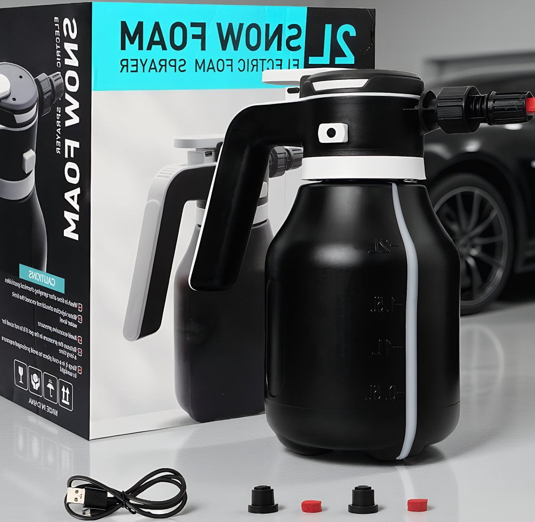1-Pack 2L Electric Foam Sprayer, Cordless Rechargeable Foam Cannon for ...