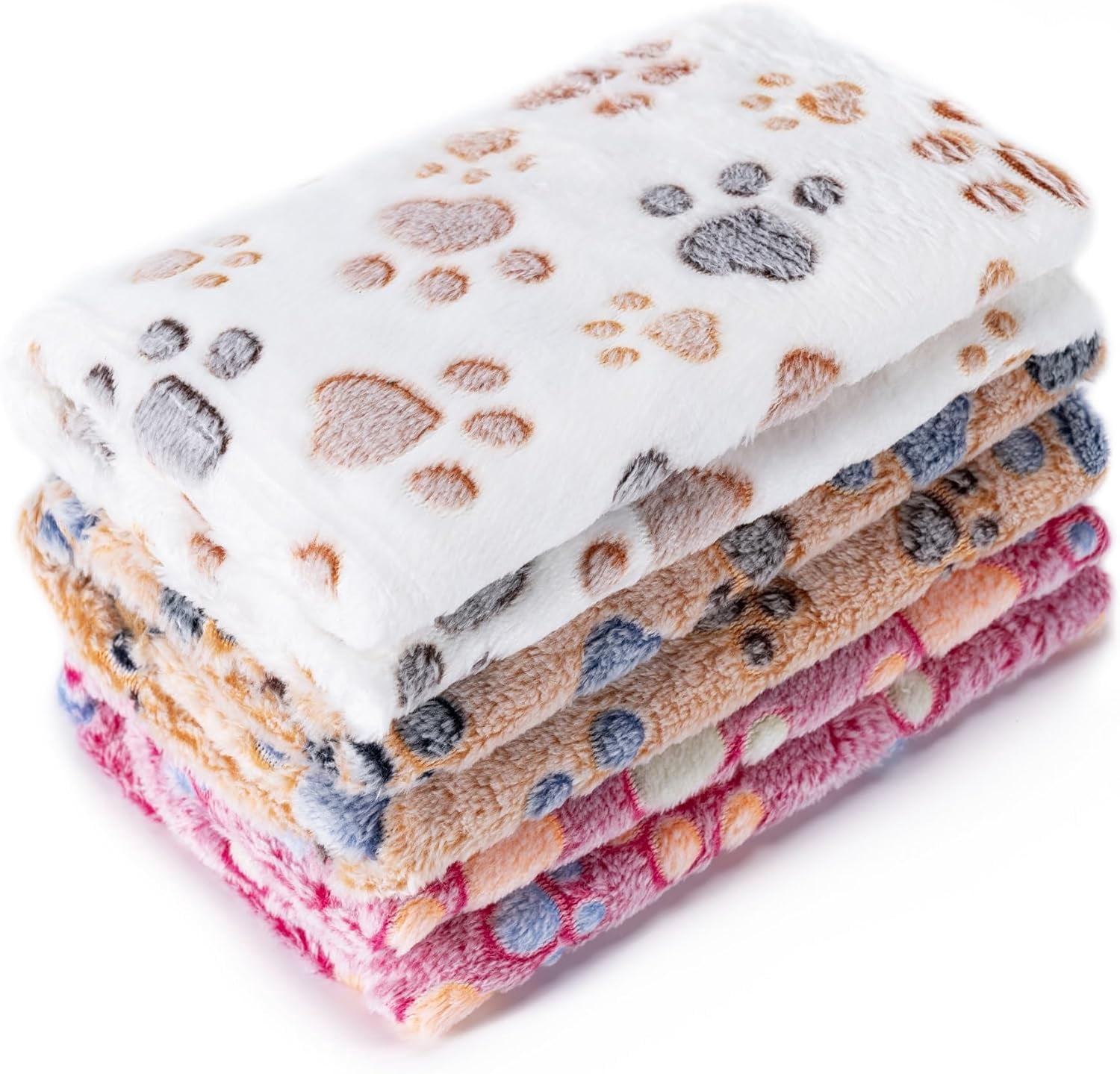 1 Pack 3 Blankets Super Soft Fluffy Premium Fleece Pet Blanket Flannel ...