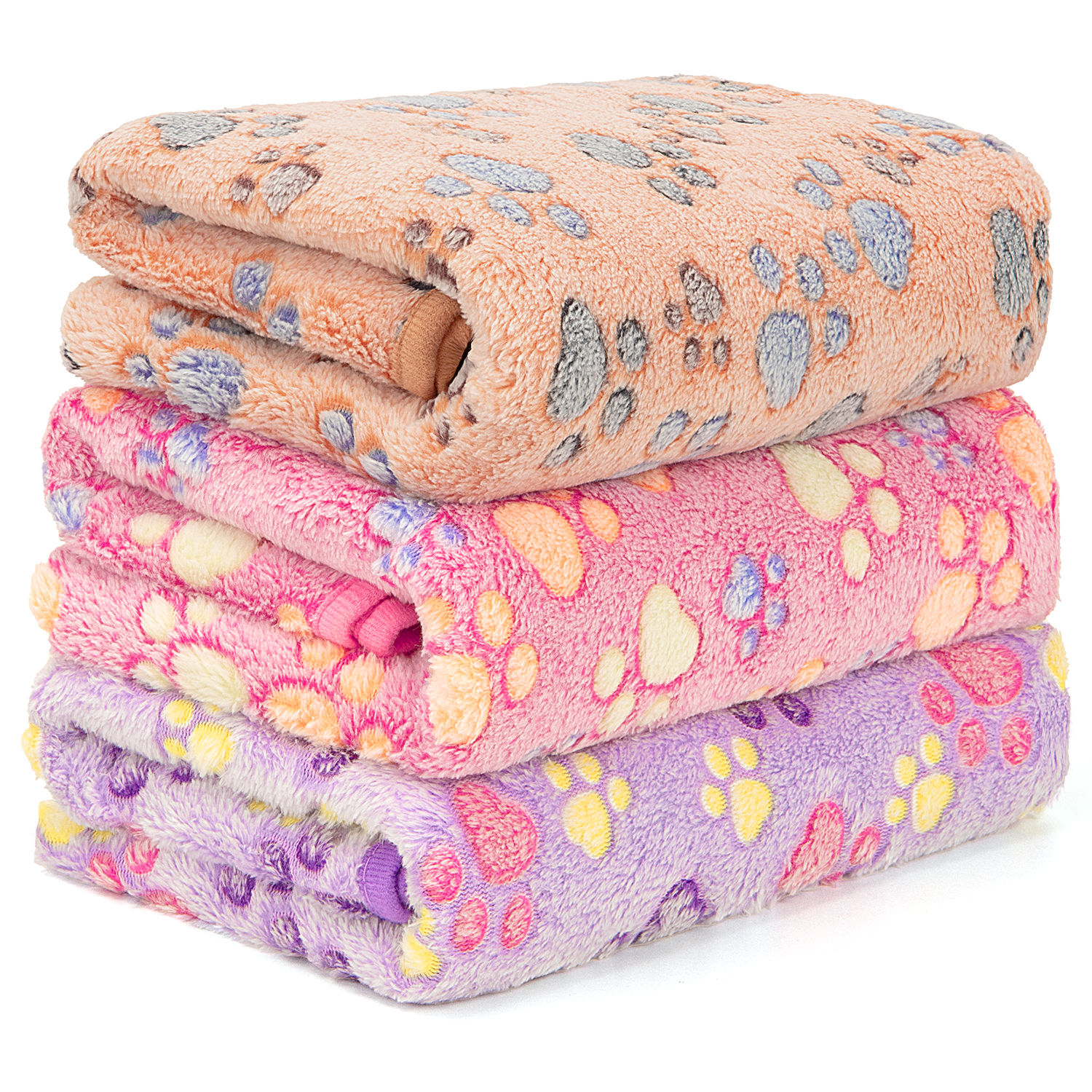 1 Pack 3 Blankets for Dogs, Fluffy Premium Flannel Pet Blanket for Dog ...