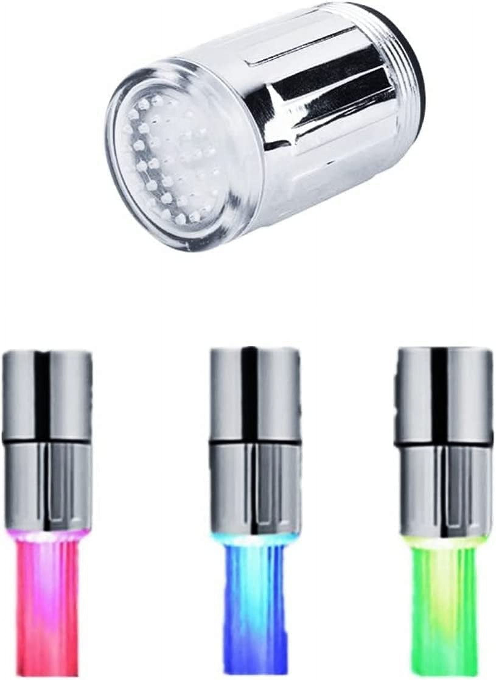 1 Pack 3 Color Temperature Sensitive Gradient LED Water Faucet Light ...