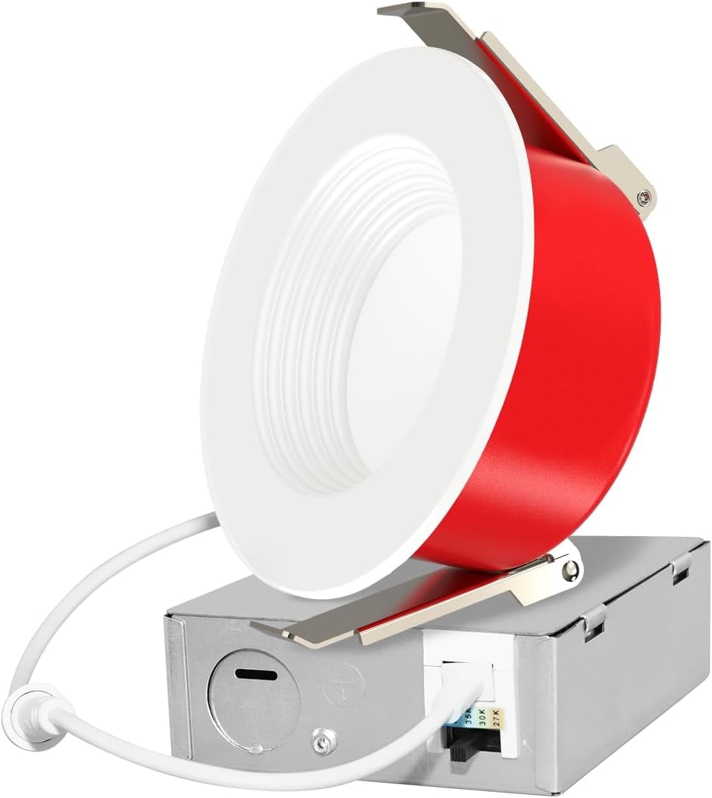 1 Pack 4 Inch 2 Hour FIRE Rated LED Recessed Lighting, 2700K/3000K ...