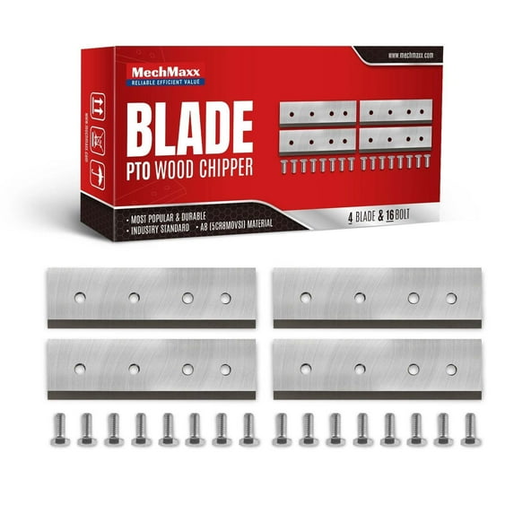 ( 1 Pack / 4 Pcs ) Blade for PTO BX42S Wood Chipper - Walmart.com