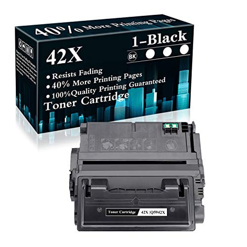 1 Pack 42X | Q5942X Black Compatible Toner Cartridge Replacement for HP ...