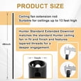 1 Pack 48 Inch Ceiling Fan Downrod Extension Rod Company, 25148 Ceiling ...