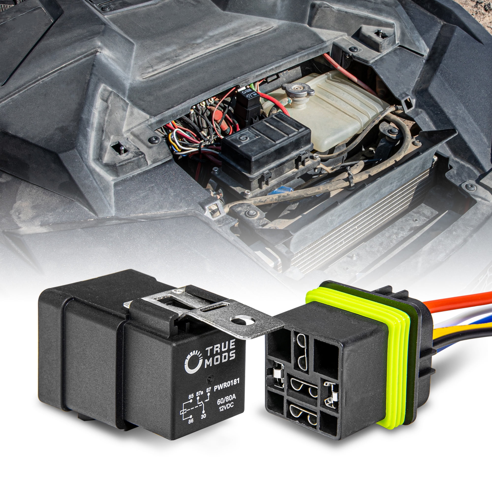 1 Pack 5-Pin 12V Bosch Style Waterproof Relay Kit [Harness Socket] [12 ...