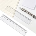 1-Pack 6-Inch Clear Plastic Ruler, Wavy Edge Measuring Tool with ...