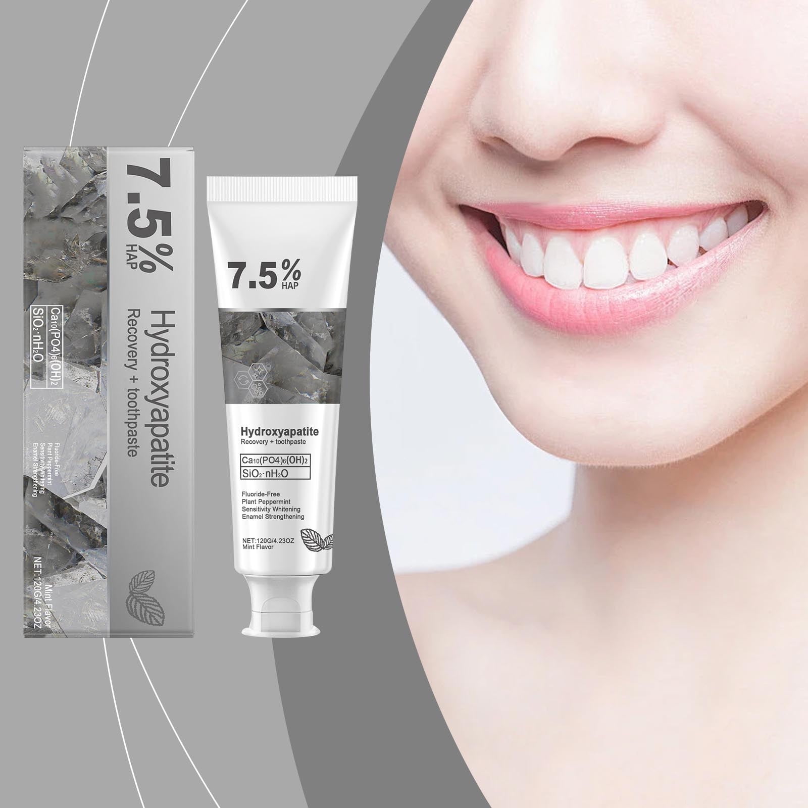1 Pack 7.5% Hydroxyapatite Toothpastes for Enamel Protection and Tooth ...