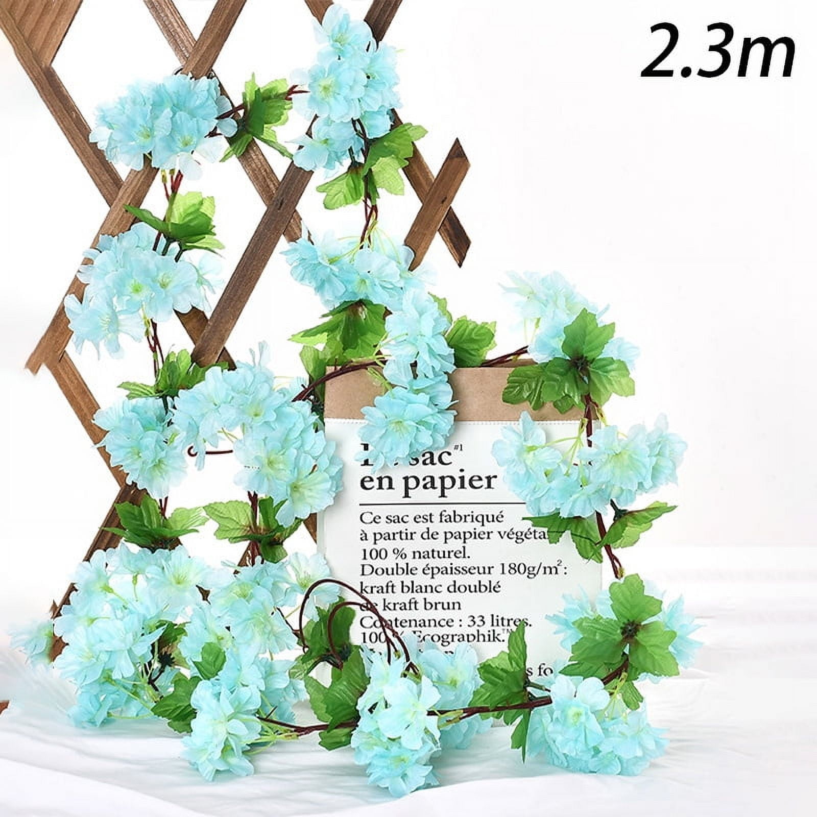 1 Pack 7.5ft Artificial Sakura Vine - Fake Cherry Blossom Flowers for ...