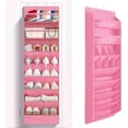 1 Pack 8 Shelves Over The Door Shoe Organizer,68" Exlarge Deep Pockets ...