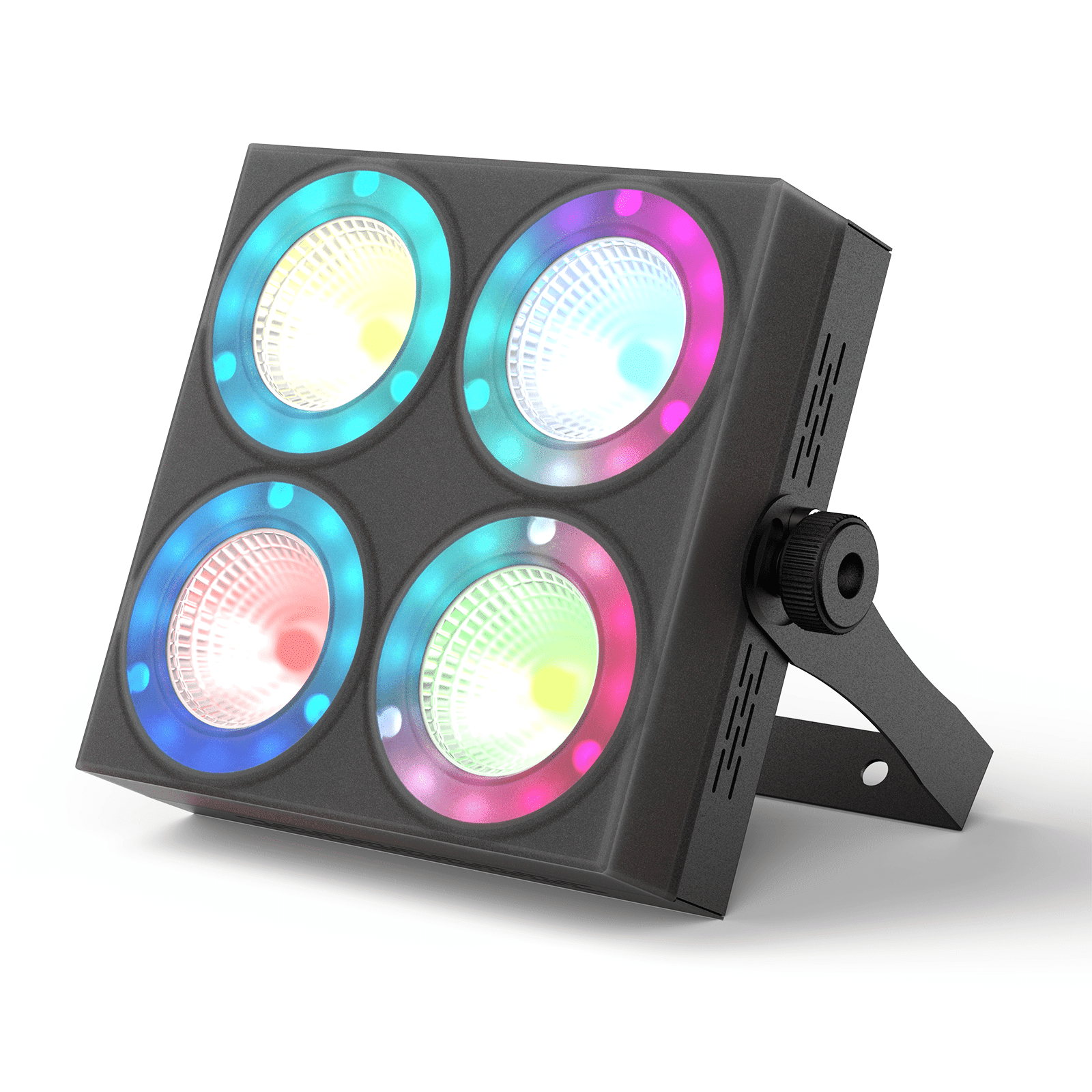 1 Pack 80W RGBW LED Stage Par Lights with Dynamic Strip | DMX512/Sound ...