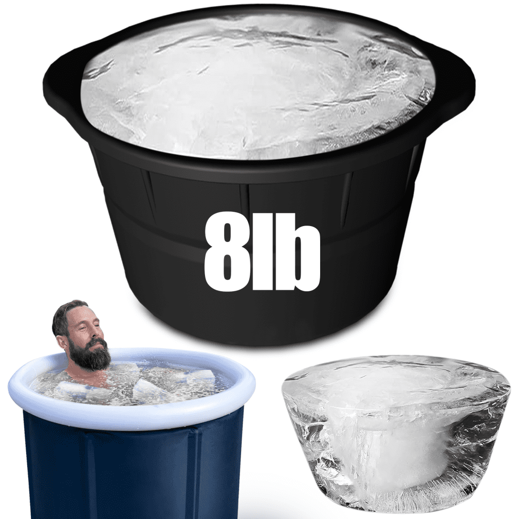 1 Pack 8LB Extra Large Ice Cube Molds, Reusable Large Ice Cube Tray ...