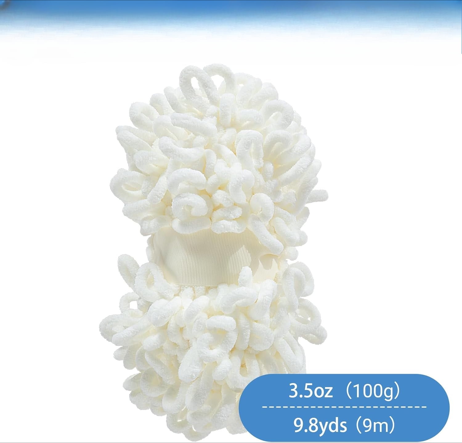 1 Pack (9.8 yds,3.5 oz Each Skein) Bulky Loop Yarn for Finger Knitting ...