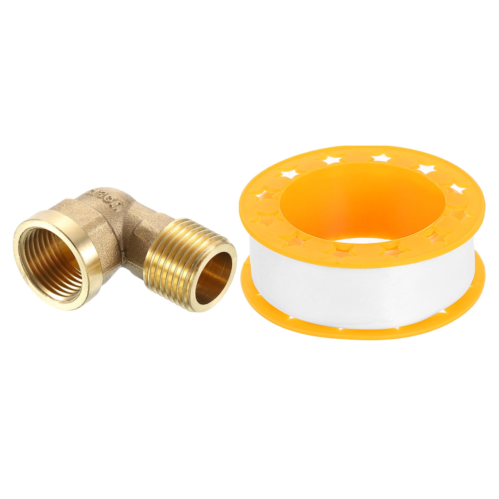 1 Pack 90 Degree Elbow, 1/2 Inch Male x 1/2 Inch Female Brass Right ...