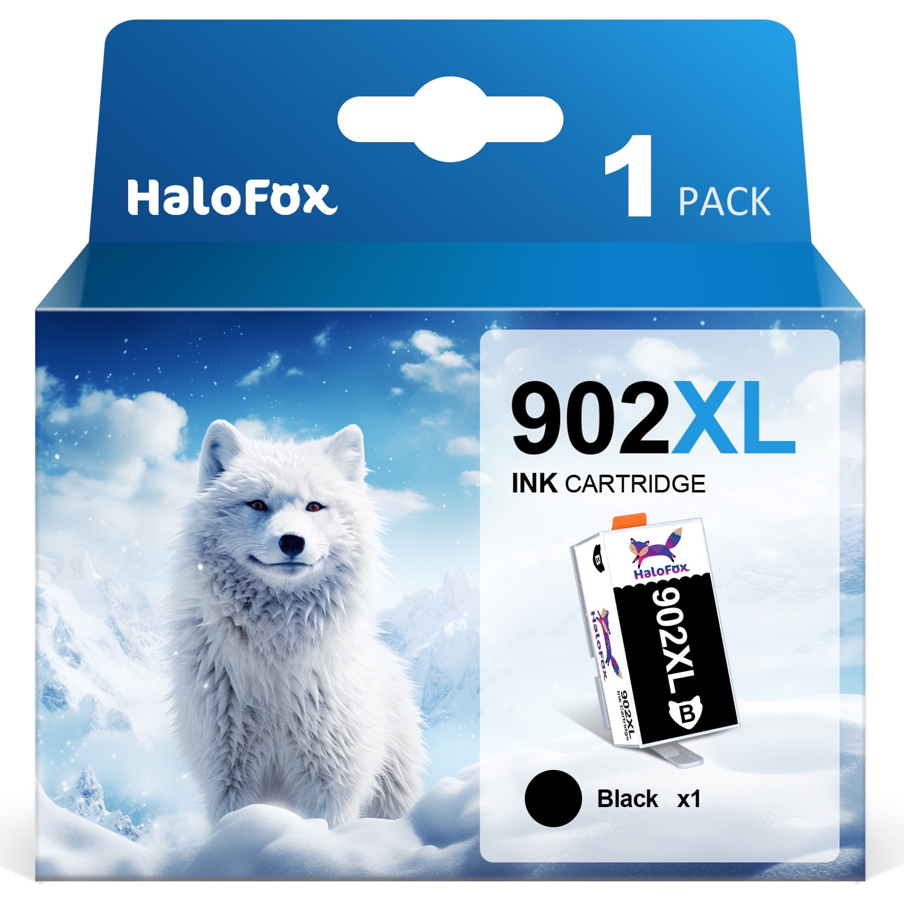 1 Pack 902 902XL Black ink 902XL Ink Cartridge Compatible for HP ...