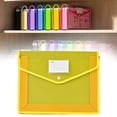 1-Pack A4 Expandable File Folder, Plastic Document Organizer with Snap ...