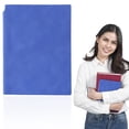 1-Pack A5 Suede PU Leather Notebook with Pen Loop & Elastic Bookmark ...