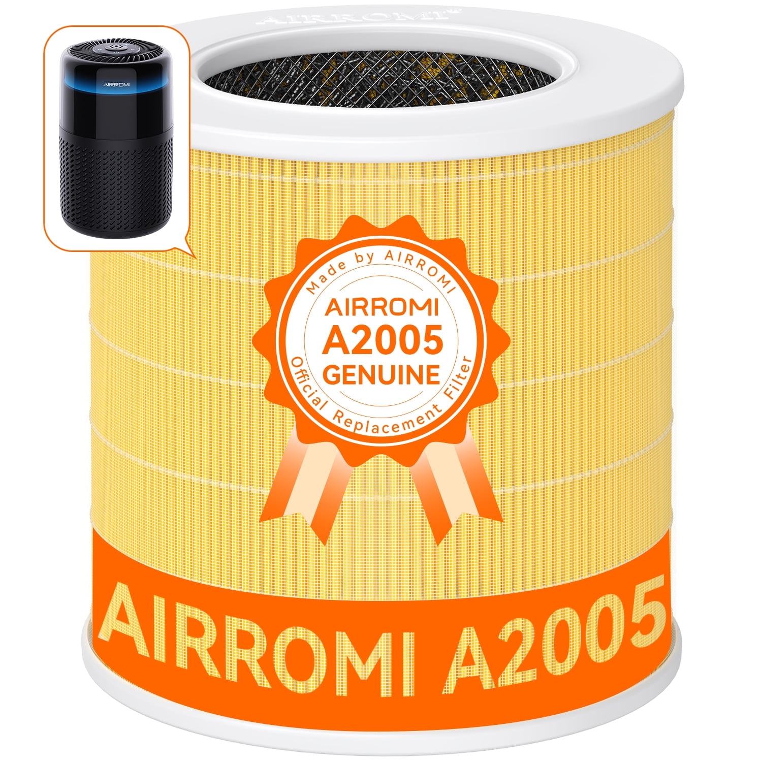 1 Pack AIRROMI True Hepa Replacement Filter for A2005 Air Purifier, Pet ...