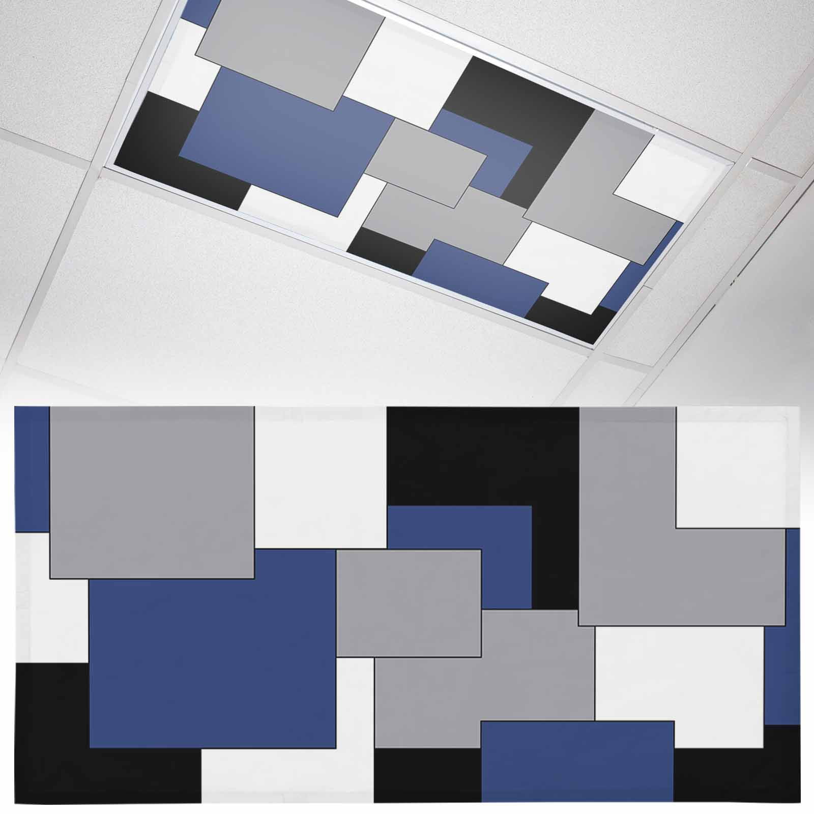 1 Pack Abstract Art Fluorescent Light Covers for Ceiling Lights ...