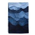 1 Pack Abstract Art Ocean Kitchen Towels Gradient Blue Impressionist ...