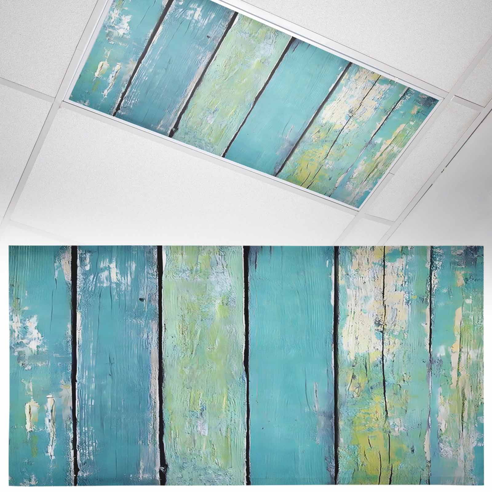 1 Pack Abstract Broad Fluorescent Light Covers for Ceiling Lights ...