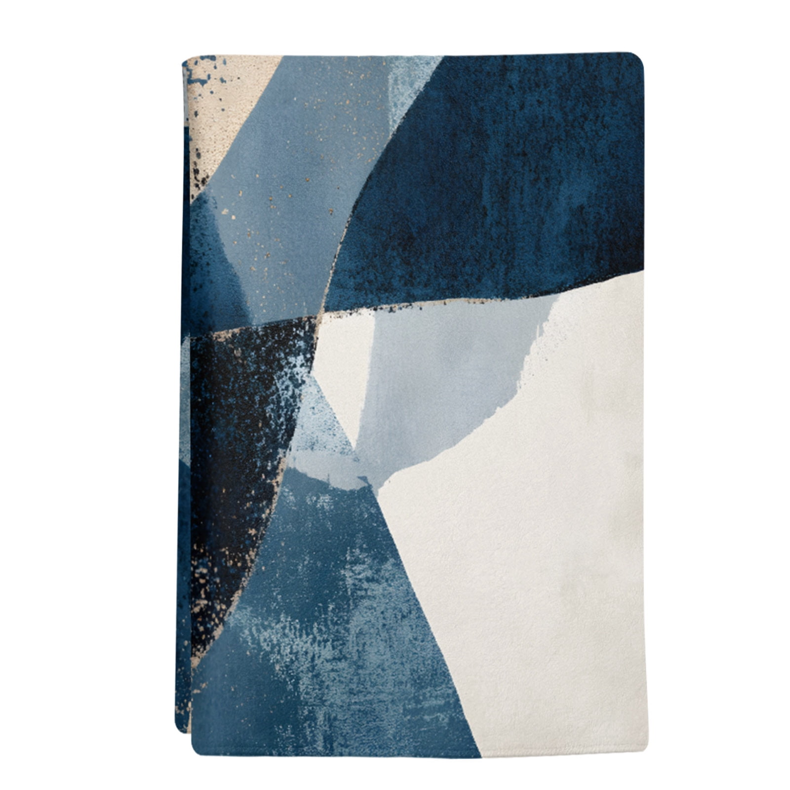 1 Pack Abstract Geometric Kitchen Towels Dynamic Blue Gold Beige Art ...