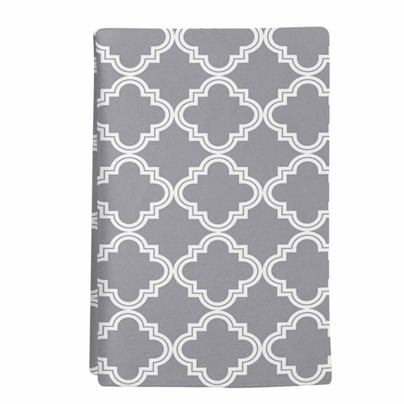 1 Pack Abstract Geometric Kitchen Towels Gray Moroccan Trellis ...