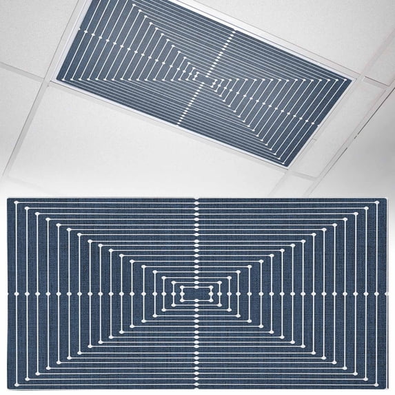 1 Pack Abstract Lines Fluorescent Light Covers for Ceiling Lights ...