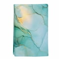 1 Pack Abstract Marble Texture Kitchen Towels Gold Crack Teal Green ...