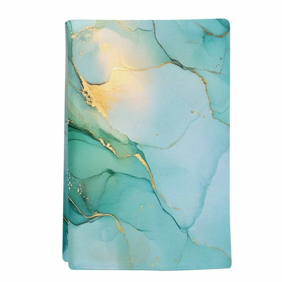 1 Pack Abstract Marble Texture Kitchen Towels Gold Crack Teal Green ...