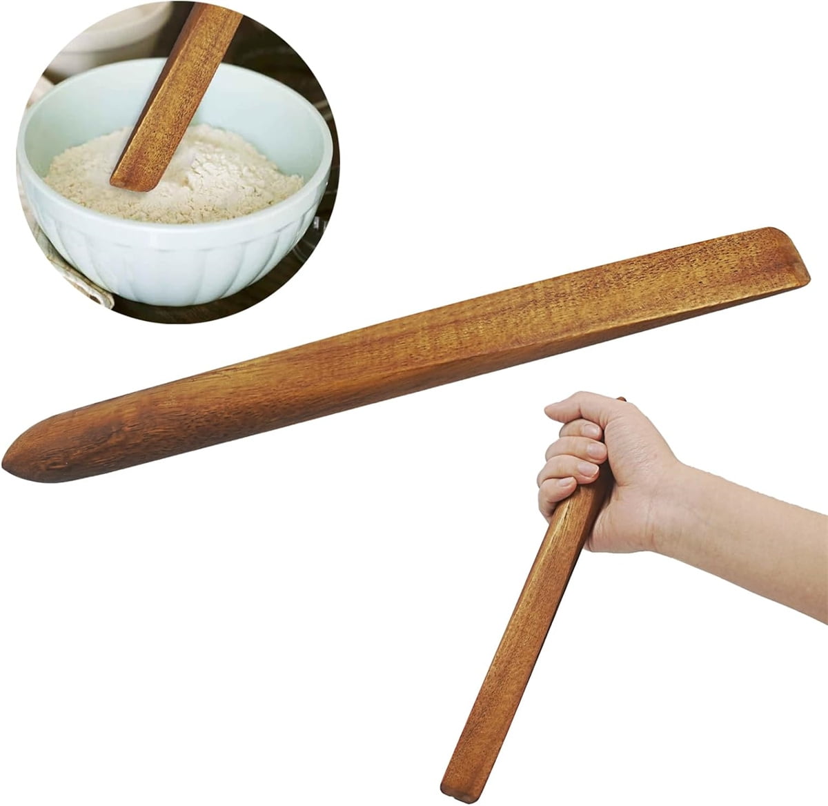 1 Pack Acacia Wooden Spatula for Cooking,Easy to Use 11 Inch Stir Stick ...