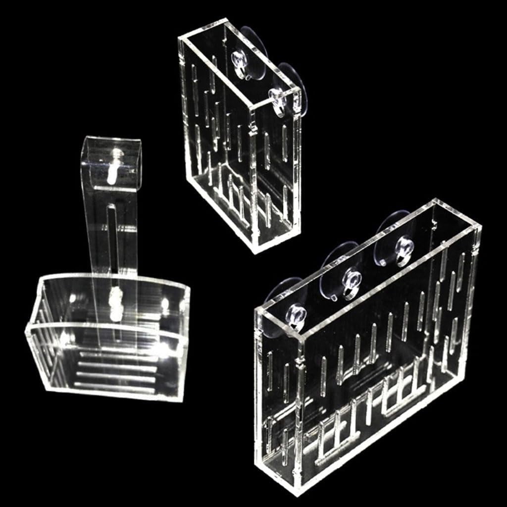 1 Pack Acrylic Aquarium Wall Mounted Flower Pots with Suction Cup ...