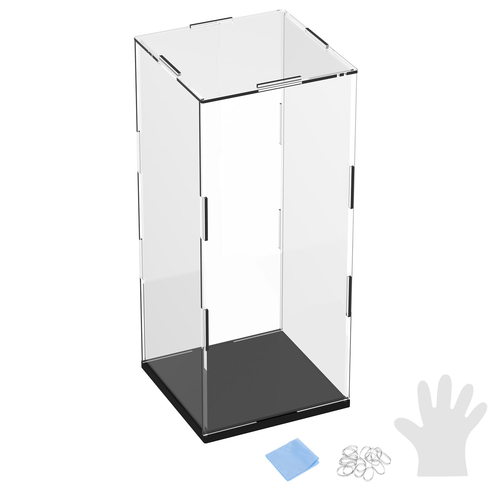 1-Pack Acrylic Display Case, 3.9x3.9x9.8 Inch/10x10x25cm Acrylic Clear ...