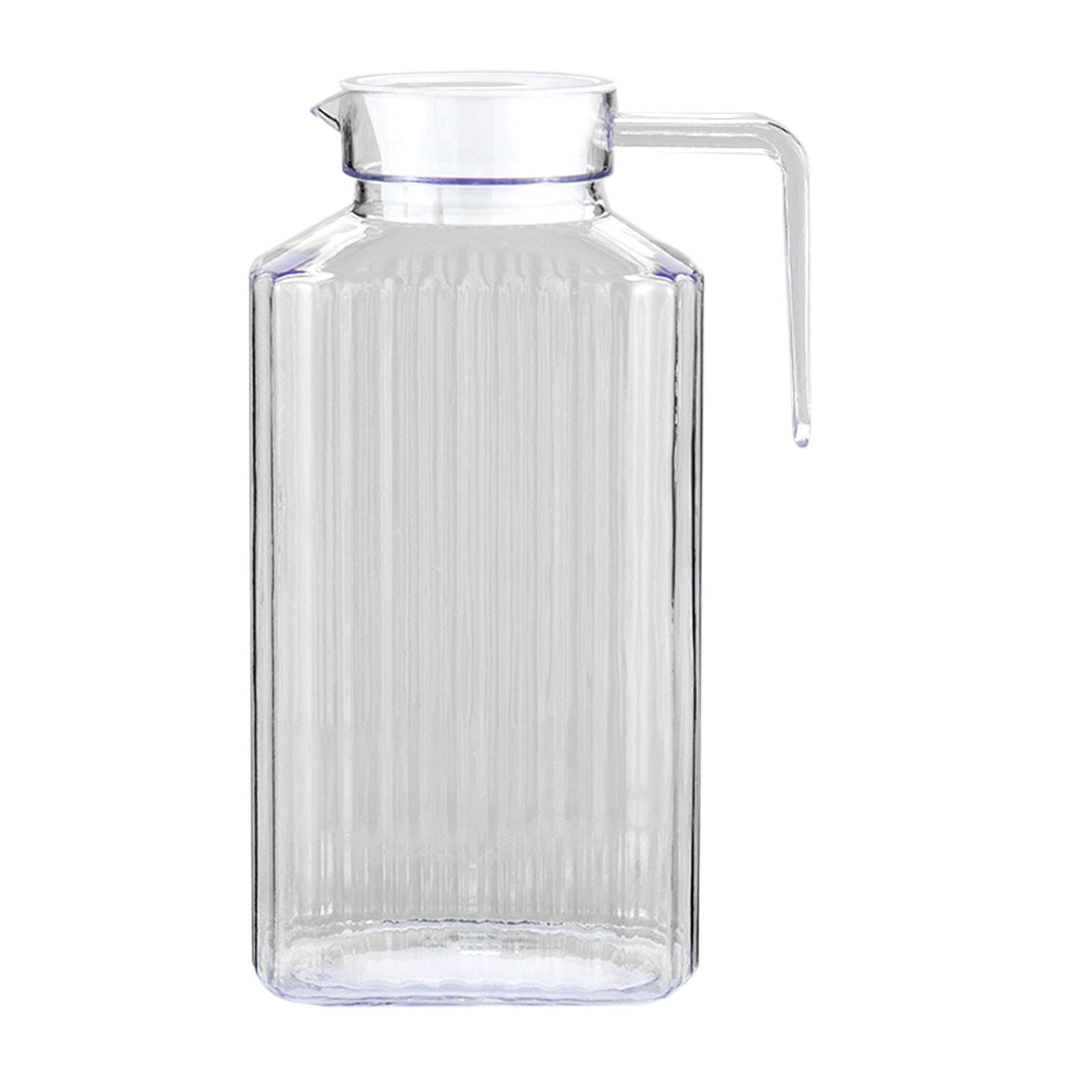 1 Pack Acrylic Pitcher with Lid and Spout, Clear Plastic Water Pitcher ...