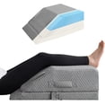 1 Pack Adjustable Leg Elevation Wedge Pillow with Gel Memory Foam, for ...