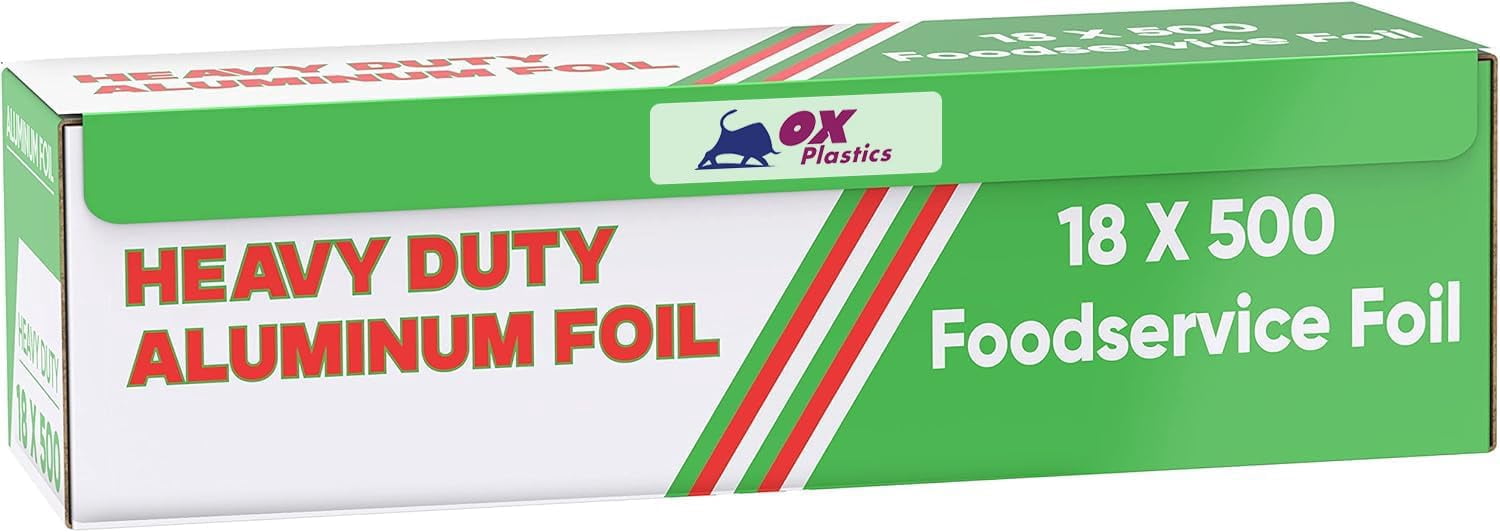 1 Pack Aluminum Foil Wrap 18"x 500 Feet - 80 Gauge Heavy-Duty ...