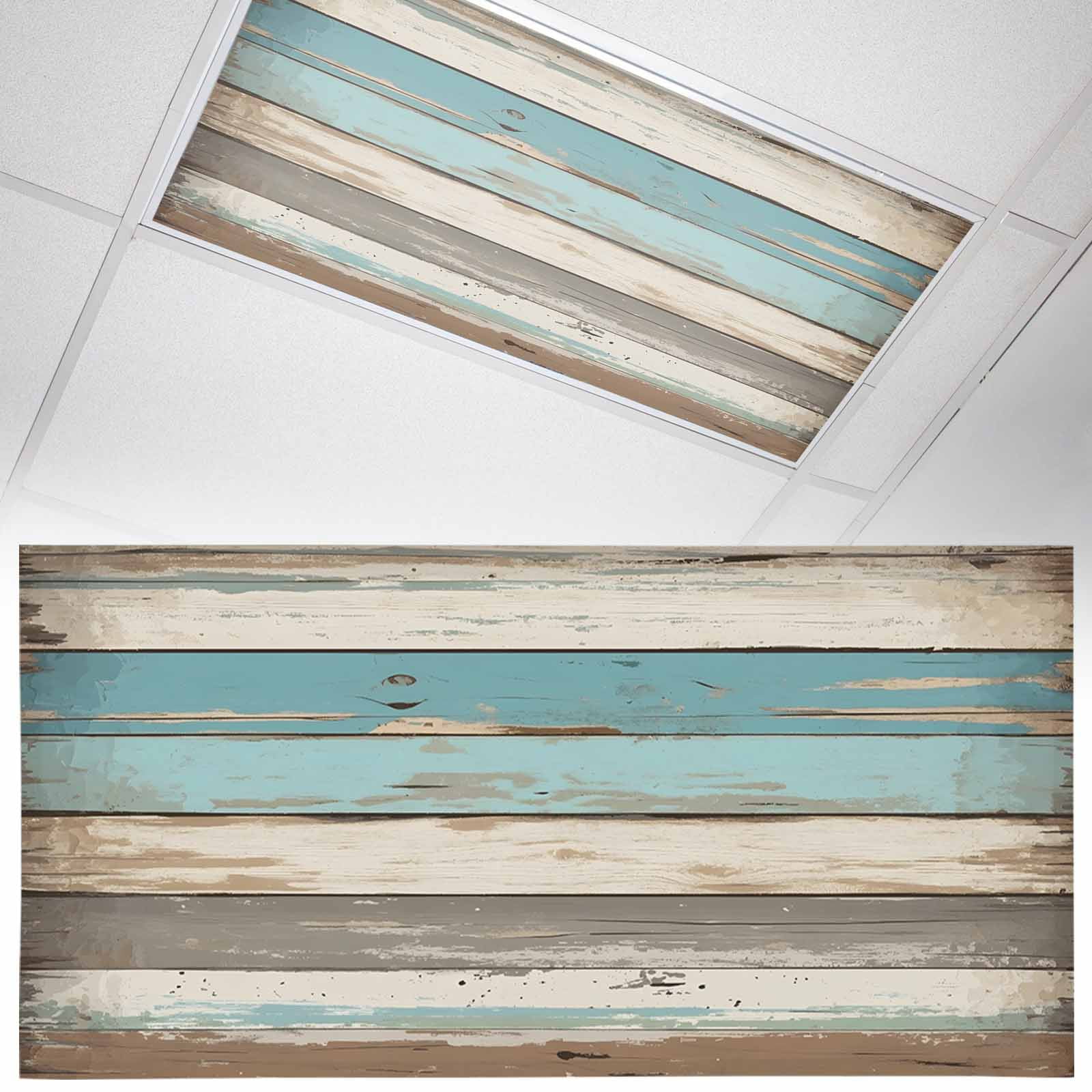 1 Pack American Pastoral Fluorescent Light Covers for Ceiling Lights ...