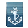 1 Pack Anchor Kitchen Towels Blue Gradient Lines Ocean Nautical ...