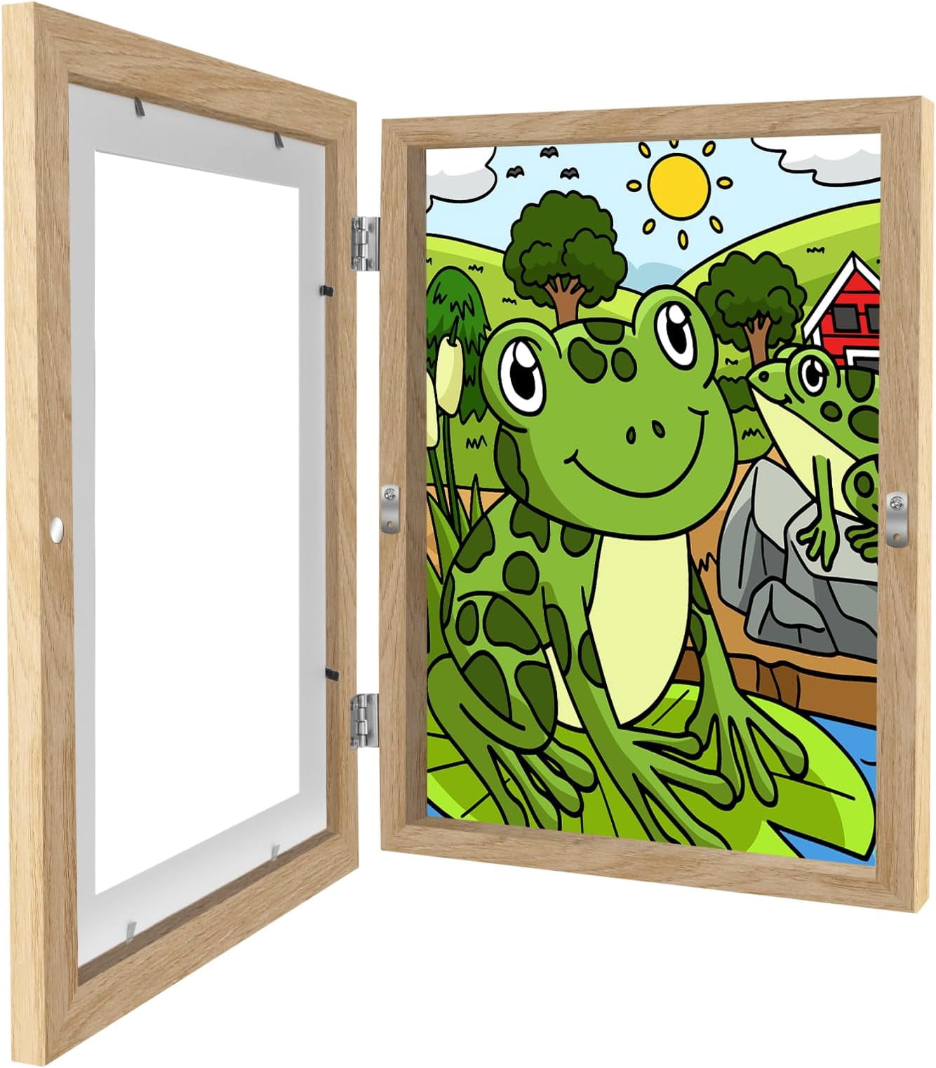1 Pack Art Frames 8.5x11 Inch Artwork Flip Frame Changeable for Picture ...