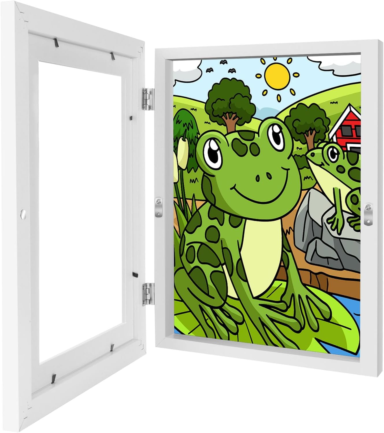 1 Pack Art Frames 8.5x11 Inch Artwork Flip Frame Changeable for Picture ...